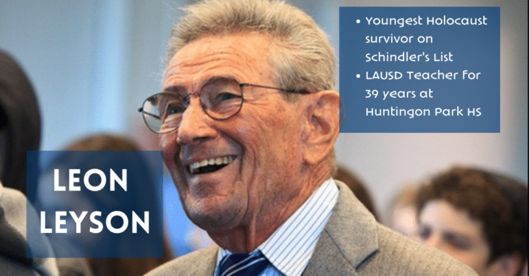 Remembering Holocaust Survivor and LAUSD teacher Leon Leyson - Scott ...