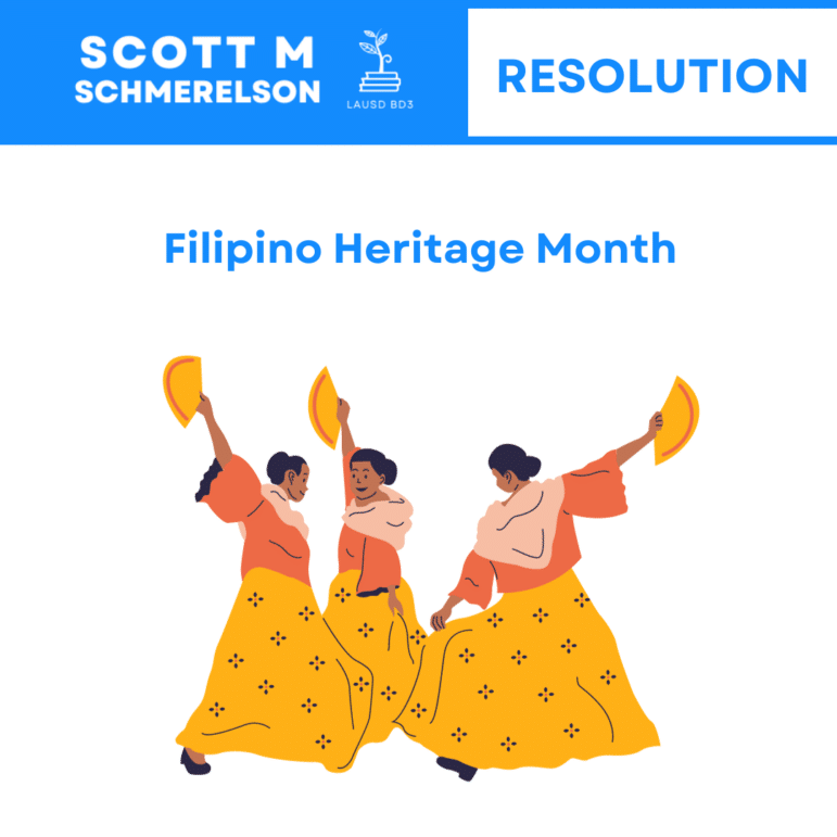 LAUSD Board approves Filipino Heritage Month Resolution - Scott Schmerelson