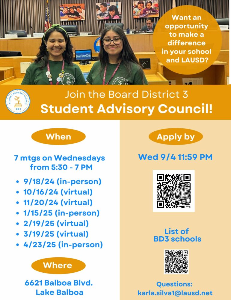 Student Advisory Council - Scott Schmerelson